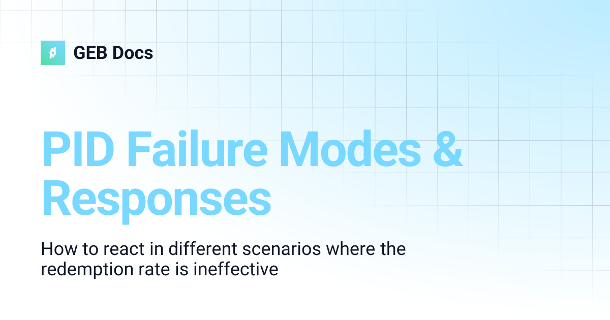 PID Failure Modes & Responses | GEB Docs